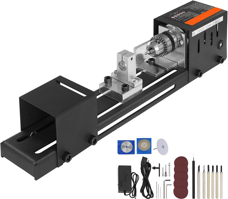 Saker Mini Lathe Machine with Accessories for DIY – Sakerplus
