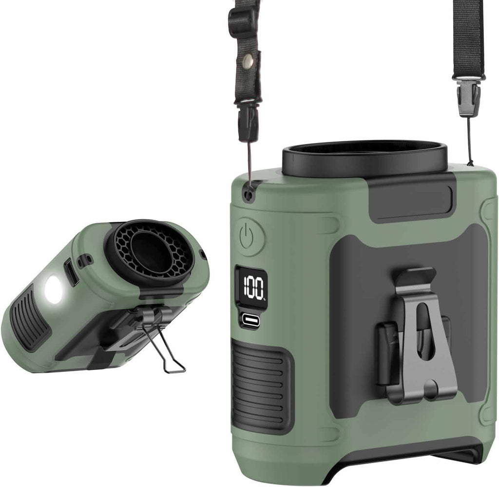 Saker Portable Waist Fan-10000mAh Up to 40H Cooling For Outdoor – Sakerplus