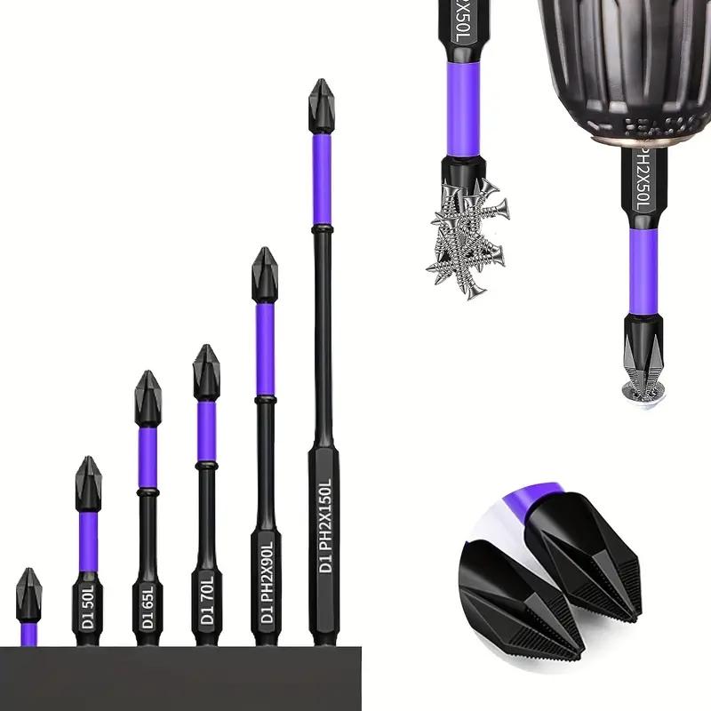 SAKER® 6 pieces Magnetic Shockproof Batch Bits – Sakerplus