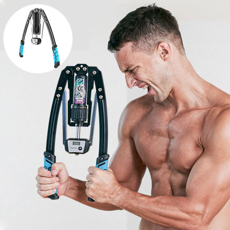 Sakerplus Adjustable Hydraulic Arm Strength Trainer (with LED counter)